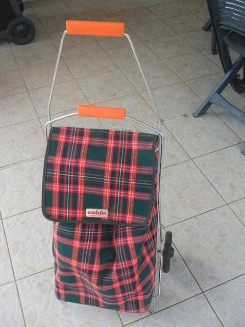 ANCIEN SAC A courses CADDIE vintage d'origine sur roulettes Années 70 ...