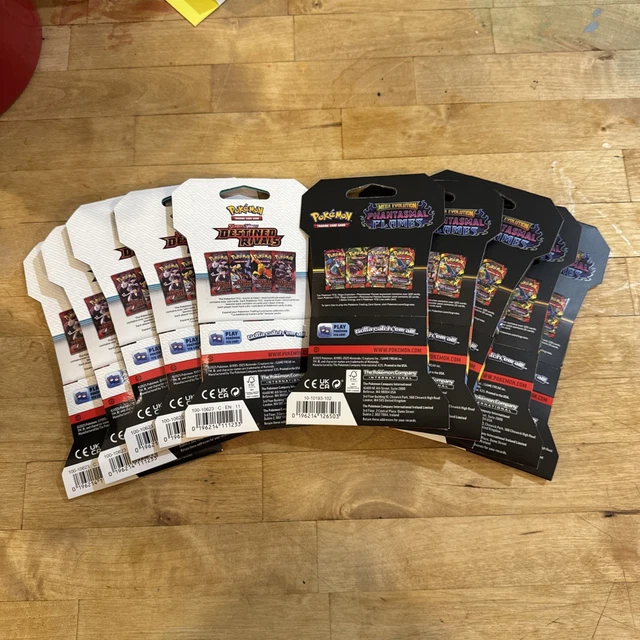 POKÉMON PHANTASMAL FLAMES And Destined Rivals x10 Sleeved Booster Packs ...