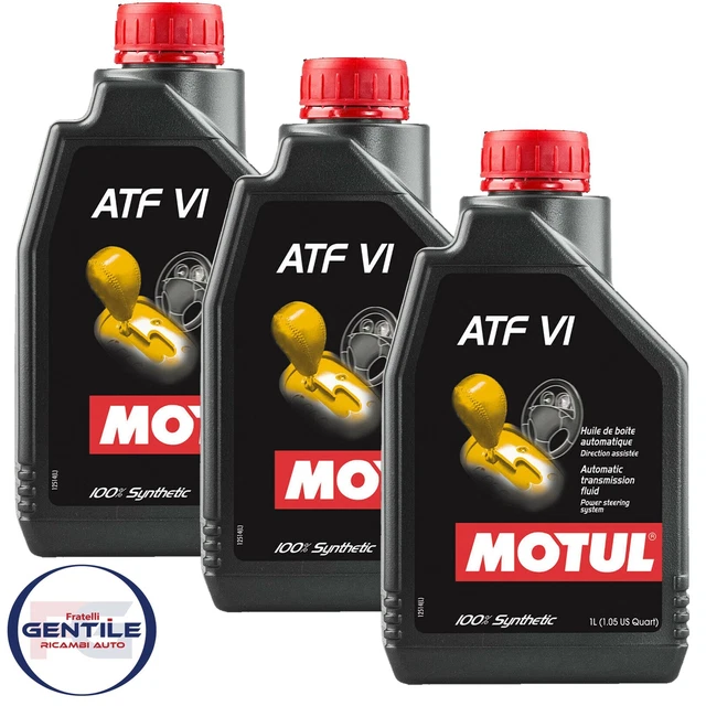 MOTUL ATF VI Oil Power Steering Transmissions Automatic Reducers 3 Lt ...