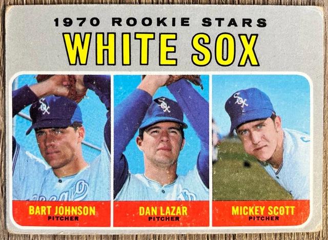 CARTE RECRUE VINTAGE Bart Johnson/Dan Lazar/Mickey Scott 1970 Topps 669 ...