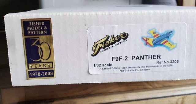 F9F-2 PANTHER 1/32 Scale Fisher Model & Pattern Model EUR 324,33 ...