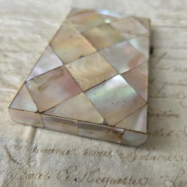 PERLMUTT ETUI NAPOLEON III Mitte 19thC Victorian Mother of Pearl Case ...