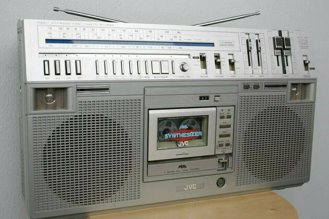 JVC RC-M80L STEREO Radio Cassette Recorder Boombox Ghettoblaster EUR ...