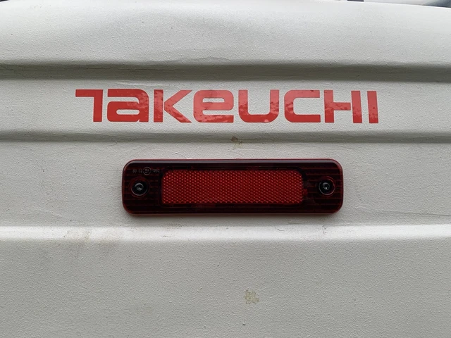 RED BONNET LED Light Will Fit: Takeuchi Digger Or Excavator TB135 £35. ...