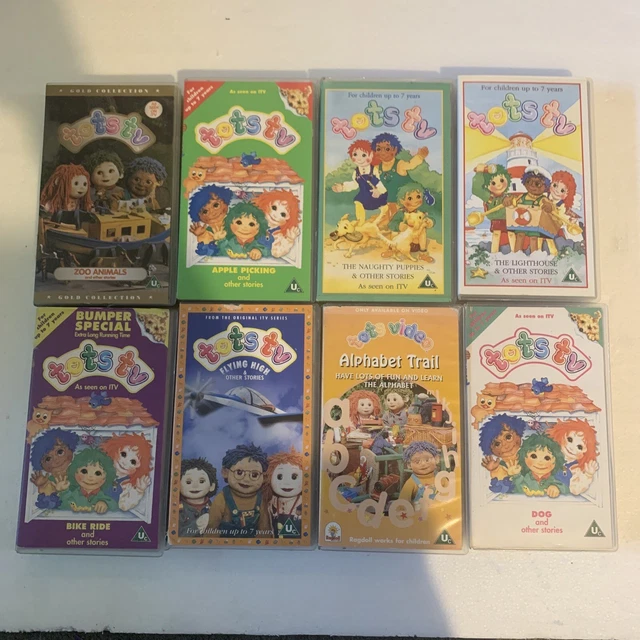 8 TOTS TV vhs Tapes , ITV , Ragdoll Studios £54.99 - PicClick UK