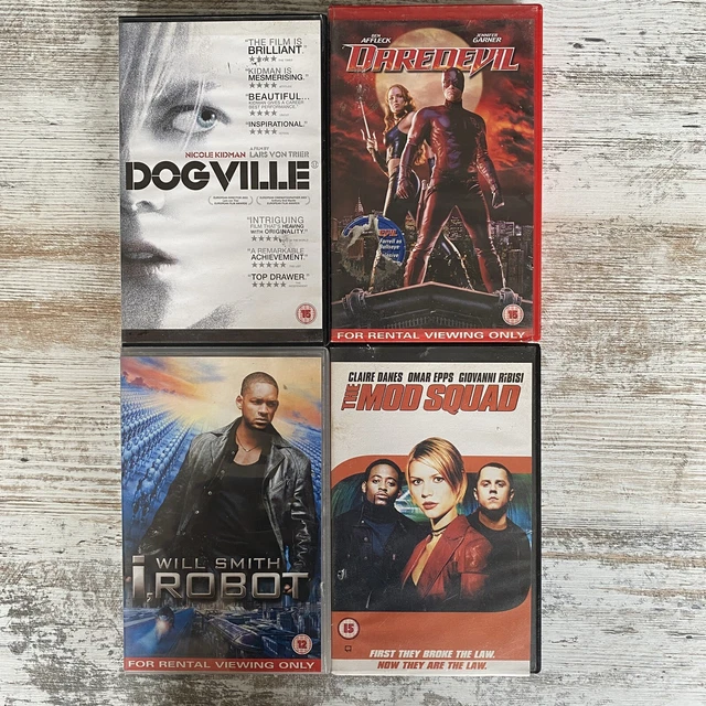 BIG BOX EX RENTAL VHS Bundle- The Mod Squad, I,Robot, Daredevil ...