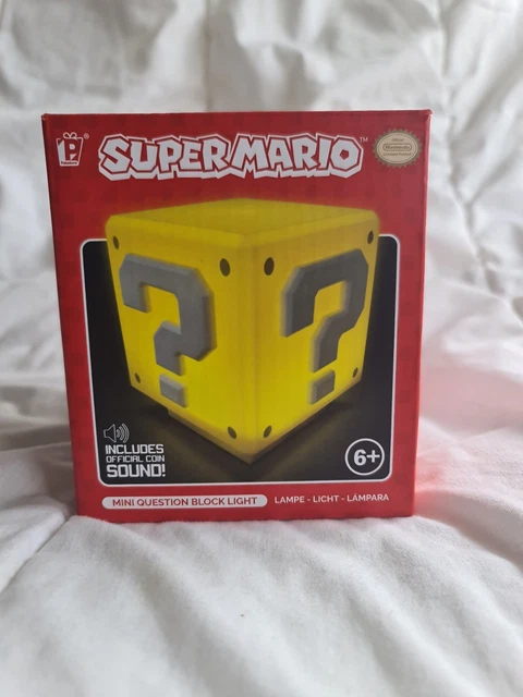 BNIB - UNUSED - Super Mario Question Block Sound & Light Cube ...