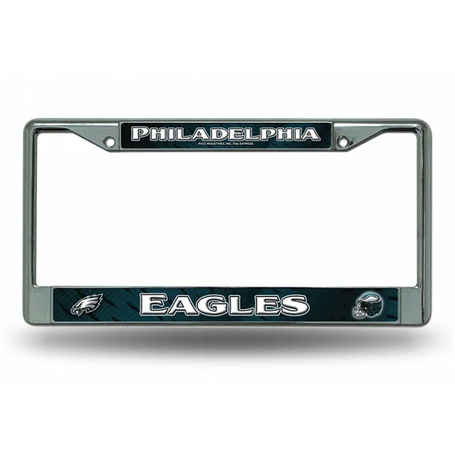 PHILADELPHIA EAGLES NFL football team logo chrome license plate frame ...