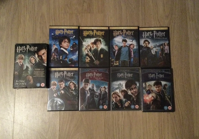 HARRY POTTER DVD Box Set 1-8 Complete 8 Film Collection Boxset - Region ...