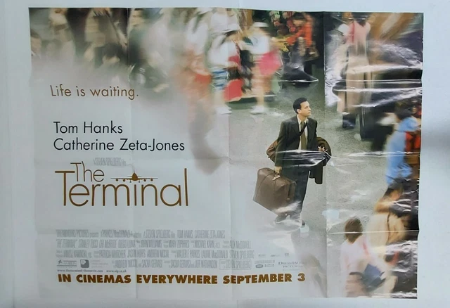 THE TERMINAL ORIGINAL UK Quad Movie Cinema Poster 2004 Tom Hanks £15.00 ...