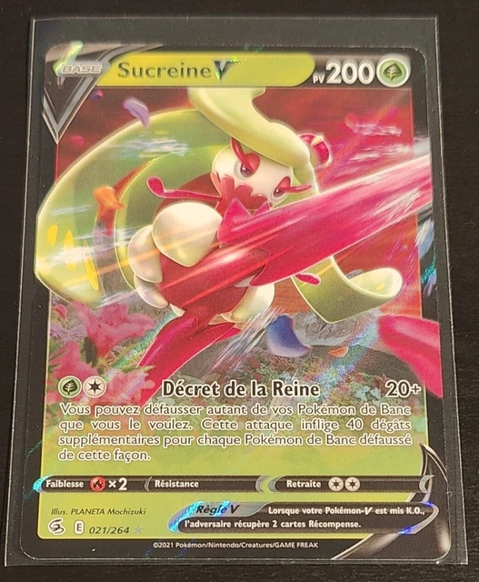 CARTE POKÉMON SUCREINE V 021/264 EB08 Poing de Fusion FR EUR 5,00 ...