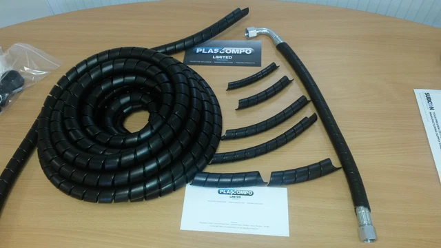 HYDRAULIC HOSE GUARD / Cable Protection / Spiral Wrap - Various Sizes £ ...