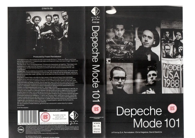DEPECHE MODE 101 - PAL VHS Video Tape tested sound excellent ` PICTURE ...