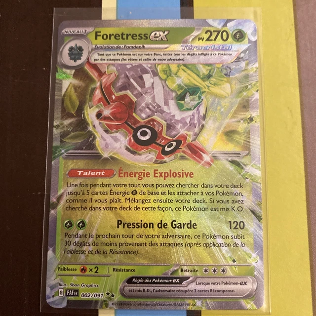 CARTE POKÉMON FORETRESS EX 002/091 DESTINEES DE PALDEA - FR EUR 2,50 ...