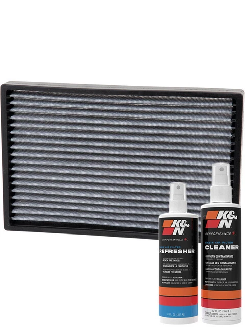K&N CABIN AIR Filter VF3000 + Recharge Kit fits Peugeot RCZ 1.6 THP 270 ...