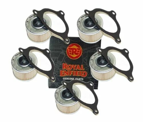 ROYAL ENFIELD HIMALAYAN Oil Filter With Seal 5 Units Genuine 888464 £55 ...