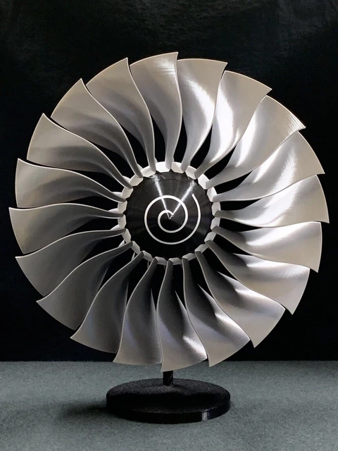 JET ENGINE FAN Assembly Model 30cm | Aircraft | Turbofan Blades ...