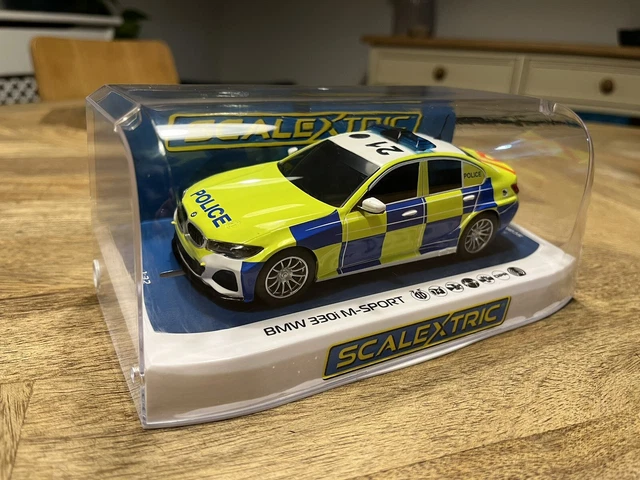 SCALEXTRIC SLOT CAR BMW 330i M-Sport Police Car 1:32 Scale Model C4165 ...