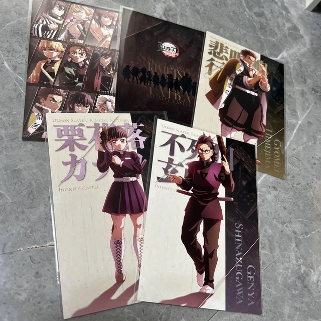 DEMON SLAYER: INFINITY Castle Arc Chapter 1 Postcard Set, 5 Waterproof ...