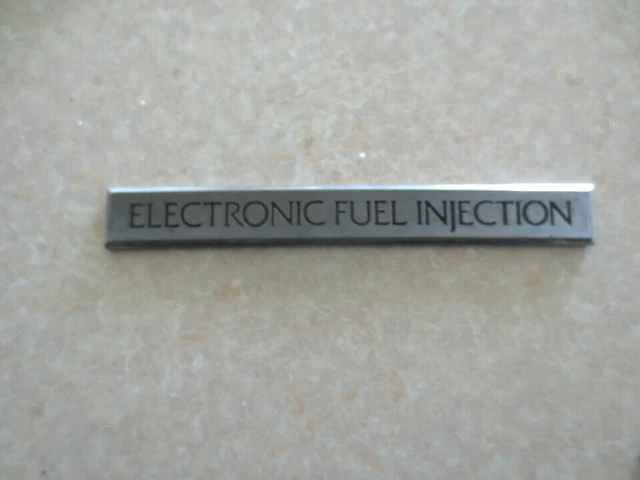 ORIGINAL 1980S FORD Electronic Fuel Injection truck badge / emblem ...
