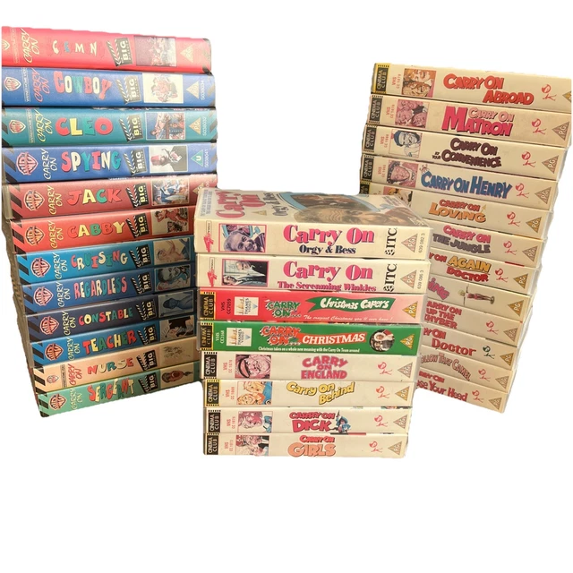 CARRY ON VHS Video Bundle Collection, 32 VHS Tapes Including Rarities £ ...