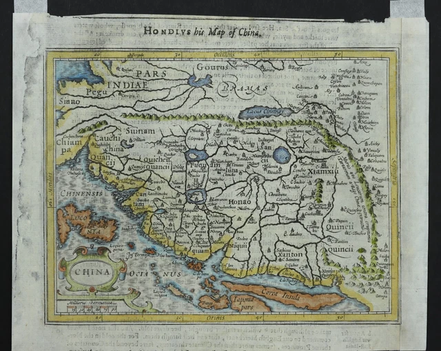 RARE ORIGINAL MERCATOR Hondius Map of China, 1625 £250.00 - PicClick UK
