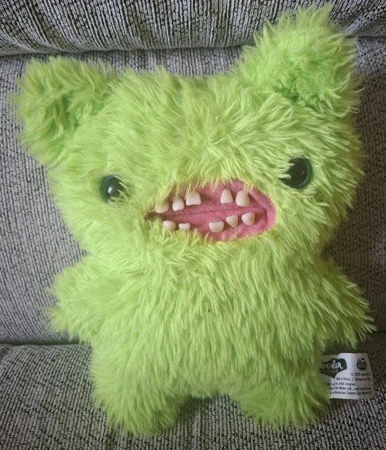 FUGGLER SCREECH - Bright Green Fluffy Fuggler - Blue Eyes Fluffy Funny ...