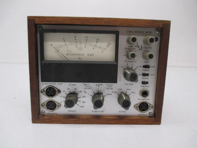 VTG J&J EMG Model M-55 Microvolts RMS Meter Bio-Medical Instrument Tool ...