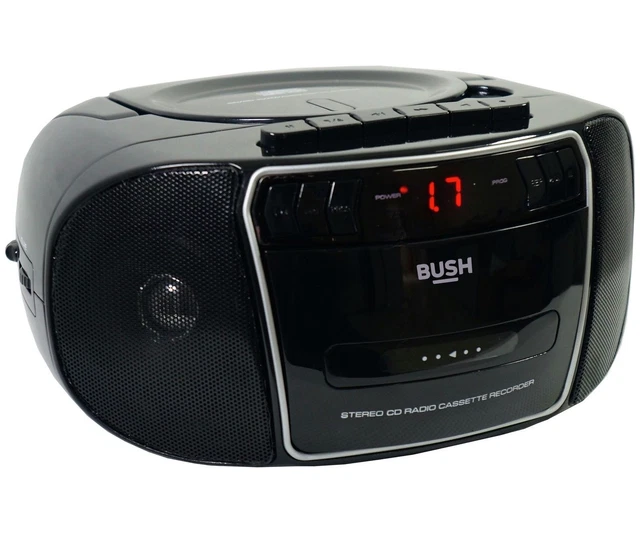 BUSH CD RADIO Cassette Boombox With Radio - Black/Silver KBB500 R £27. ...