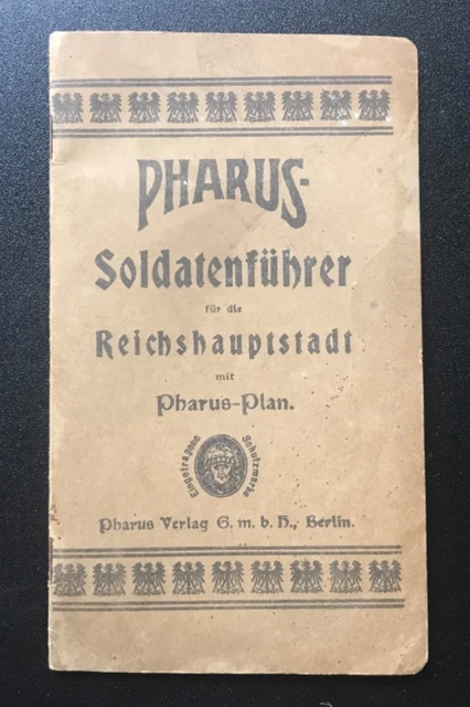 PHARUS-SOLDATENFÜHRER REICHSHAUPTSTADT BERLIN mit Pharus-Plan um 1910 ...