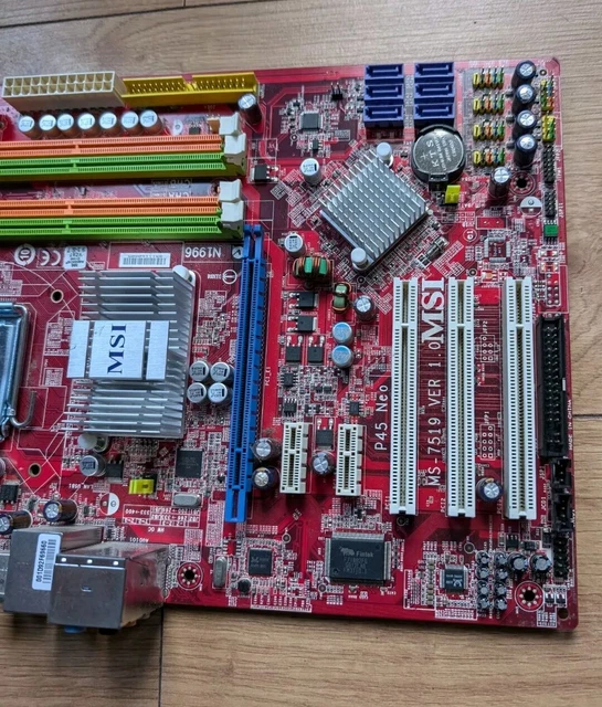 MSI P45 NEO (MS-7519) Ver 1.0, Mainboard Intel Sockel 775 + I/O Shield ...