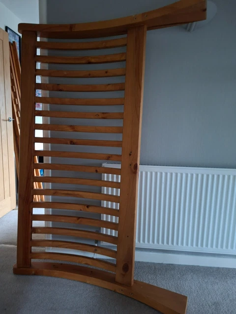 KING SIZE BED. Beautiful Solid Antique Pine. £104.70 - PicClick UK