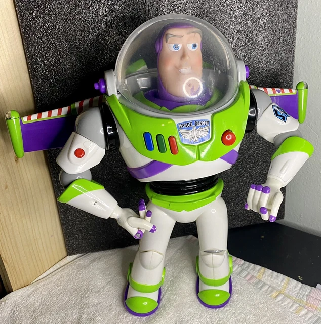 TOY STORY TALKING Buzz Lightyear Pixar Disney 12” Sound & Laser Works ...