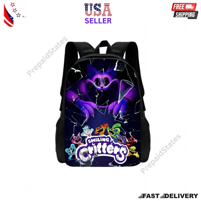 2024 SET SMILING Critters Monsters Backpack Shoulder Bag & Pencil Case ...