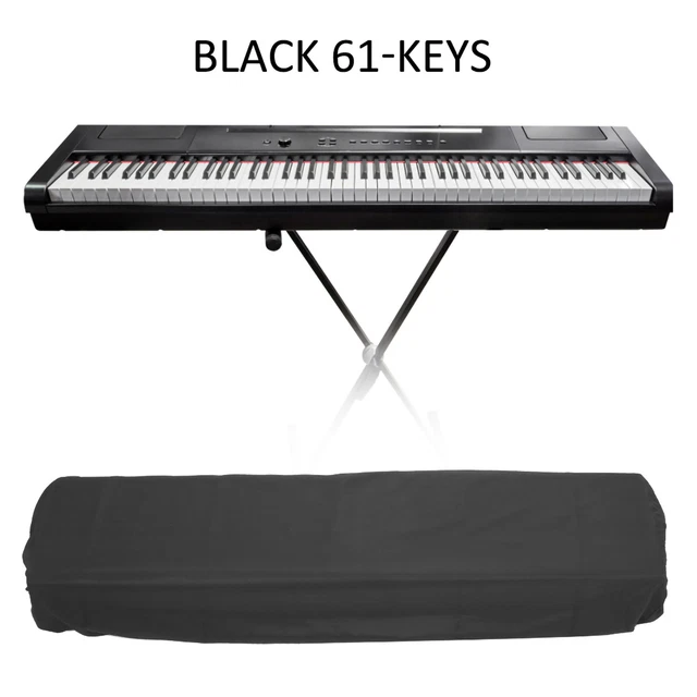 Black 61 Keys Digital Piano Keyboard Dust Cover Waterproof Dustproof