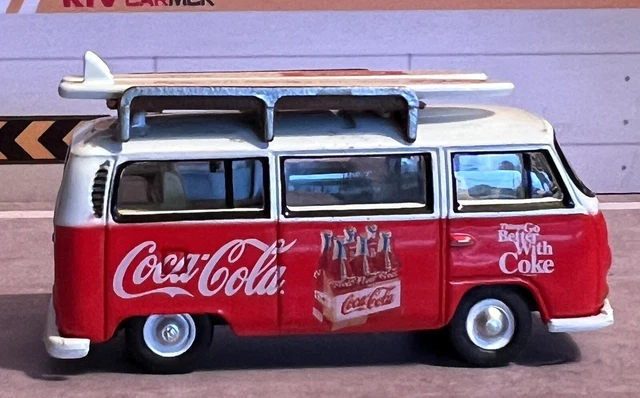 VW COCA COLA T2 CAMPER VAN SURF MINIBUS Oxford 1/76 Diecast New Boxed ...