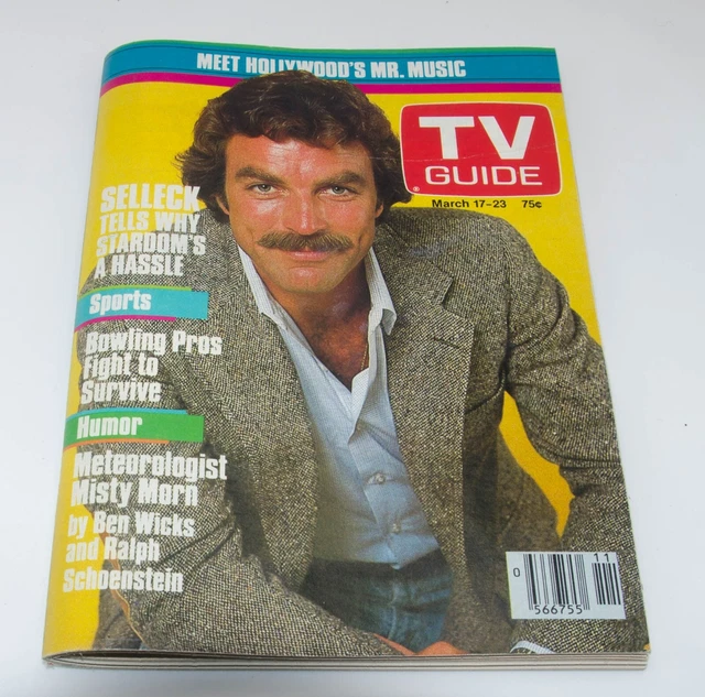 TV GUIDE MAR 1984 TOM SELLECK MAGNUM P.I. Hamilton Ed Canadian W1 £9.60 ...