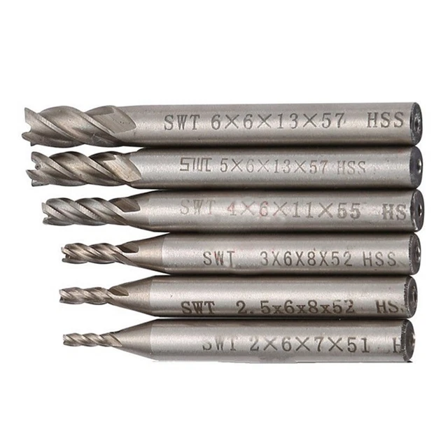 OUTIL FRAISEUSE D'EXTR??MIT?? 2-6 mm Fraisage lat??ral Fraiseuse d'extr??mit?? 6 EUR 11,78 ...