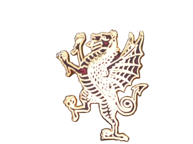 ROYAL WELSH FUSILIERS RWF Lapel Pin Regimental Military Rampant Dragon ...