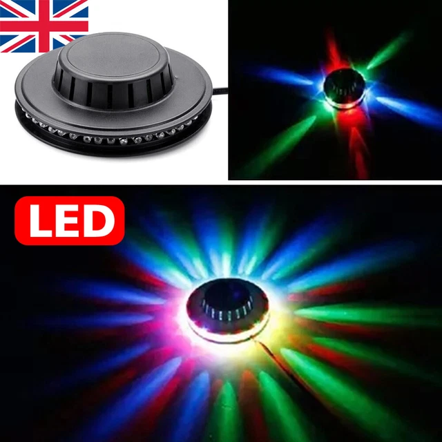 LED RGB PARTY Light Sound Activated Stage Lighting Disco DJ Club Strobe ...