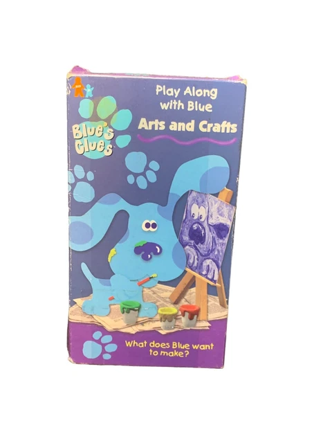 BLUES CLUES ARTS and Crafts VHS Tape 1998 Nick Jr Nickelodeon Steve ...