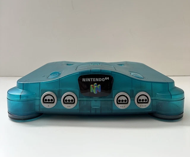 CONSOLE NINTENDO 64 N64 Bleu Transparent / Clear Blue Control Deck NUS ...