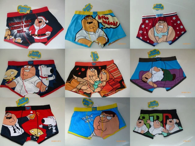 NEW PRIMARK FAMILY Guy Peter Griffin Tv Cartoon Character Boxer Shorts ...