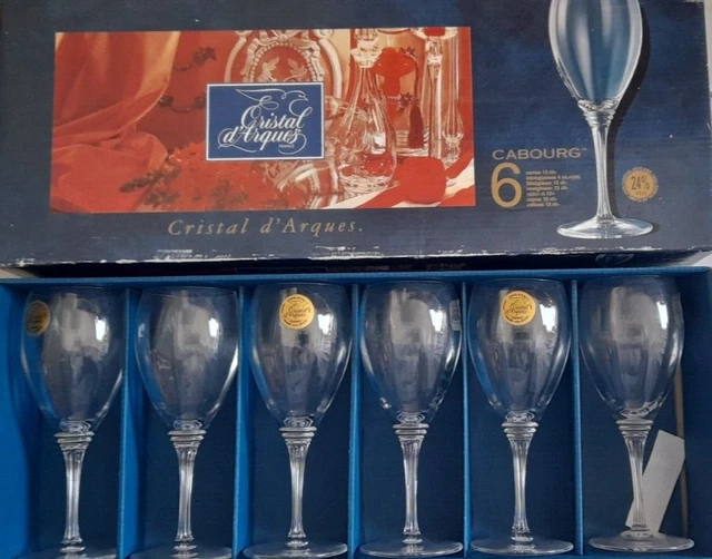 CRISTAL D'ARQUES 6 verres vin blanc ou a porto modèle Cabourg EUR 42,99 ... CRISTAL D'ARQUES 6 verres vin blanc ou a porto modèle Cabourg EUR 42,99 ...