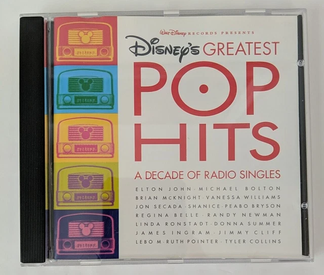 DISNEY S GREATEST POP Hits A Decade Of Radio Singles CD 1998 2 50 disney-s-greatest-pop-hits-a-decade-of-radio-singles-cd-1998-2-50