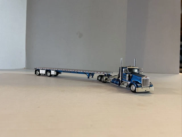 DCP 1:64 SCALE Kenworth W 900 L With Spread Axle Flatbed Western $235. ...