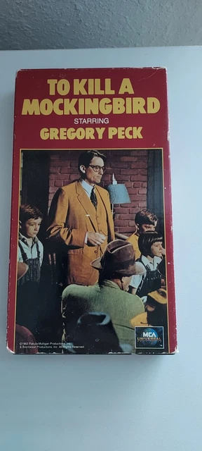 TO KILL A Mockingbird VHS MCA Universal Gregory Peck Black And White ...