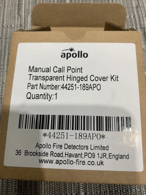 APOLLO MANUAL CALL Point Transparent Hinged Cover Kit 44251-189Apo £5. ...