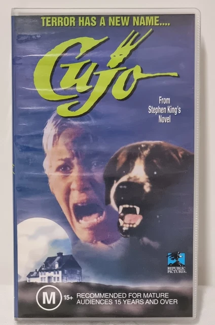 CUJO STEPHEN KING Movie VHS Video Cassette Tape PAL M15+ 1983 Horror ...