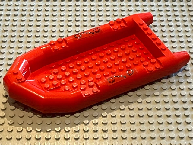 BATEAU ZODIAC LEGO Red Boat Rubber Raft Large ref 62812pb10 / Set 60129 ...